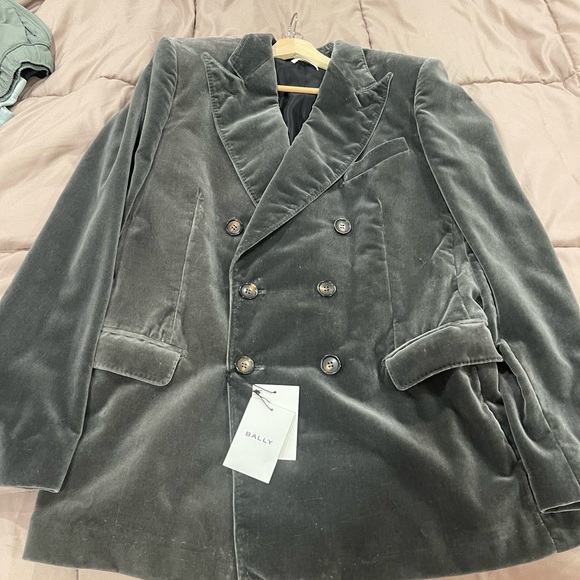 Bally | Jackets & Coats | Bally Charcoal Doublebreasted Pea Coat | Poshmark